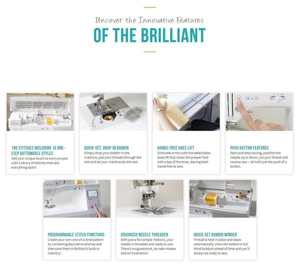 Baby Lock Brilliant Sewing & Quilting Machine - Ryan’s Sewing & Vacuum ...